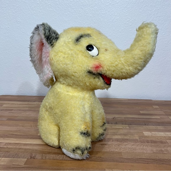 Vintage | Toys | Vintage 5s Elephant Plush Retro Stuffed Animal 1 ...